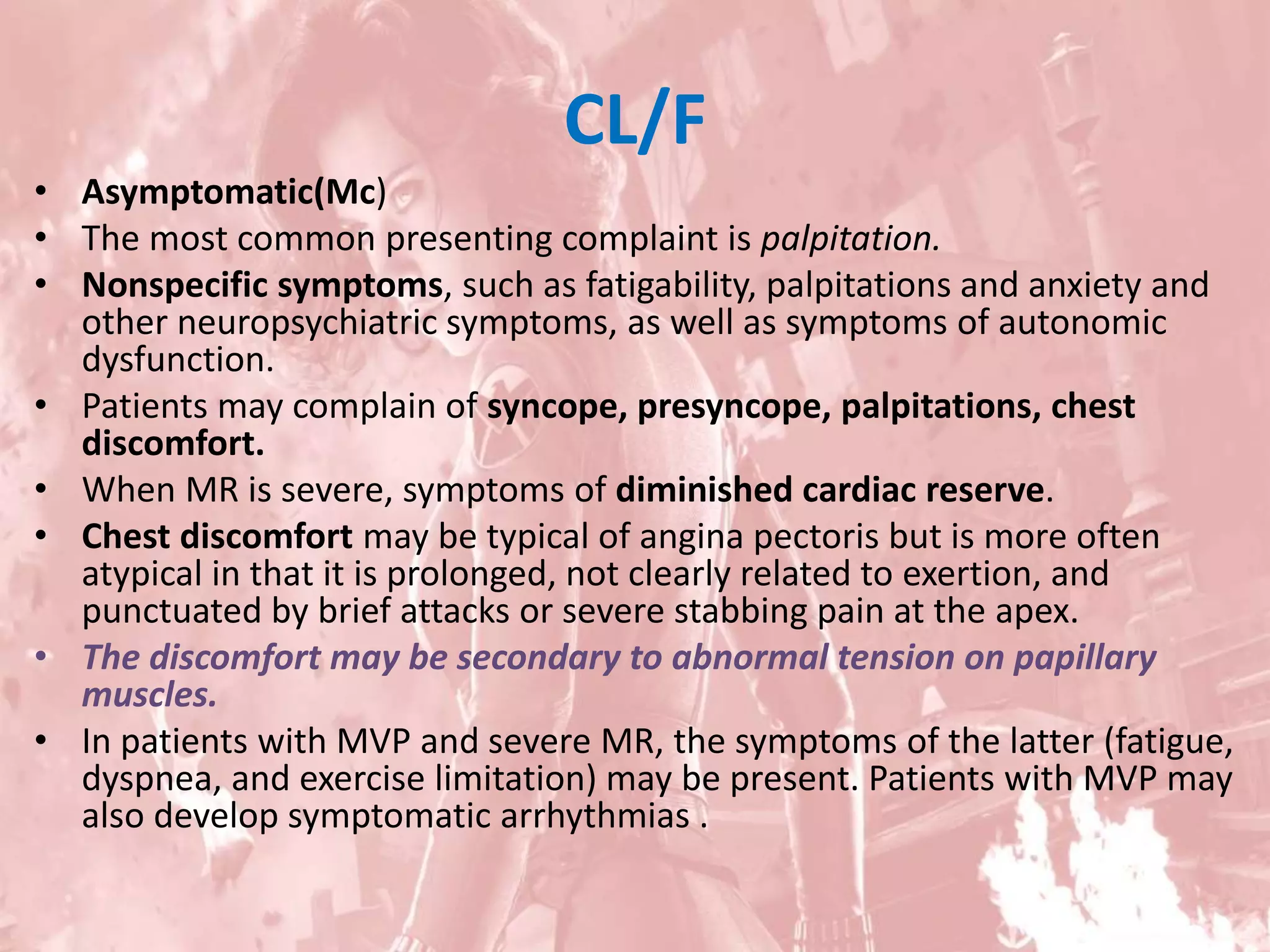 Mitral valve prolapse | PPTX