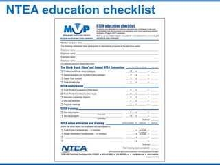 NTEA Member Verification Program | PPTX