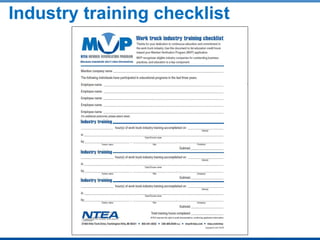 NTEA Member Verification Program | PPTX