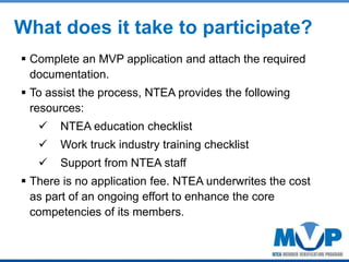NTEA Member Verification Program | PPTX