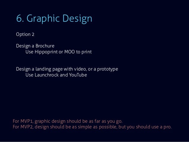Bootstrap Business Seminar 3: Designing a Minimum Viable Product (MVP)