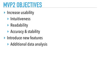MVP2 & Data Presentation | PDF
