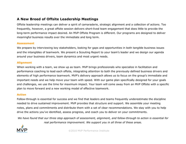 Mvp Program Overview | PPT