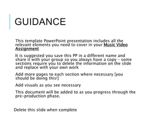 Music Video Planning | PPT