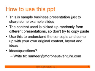 Mvp Template Business Presentation V1 | PPT