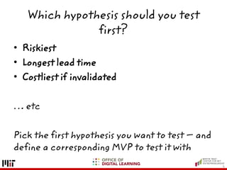 Minimum Viable Product (MVP) Testing | PDF