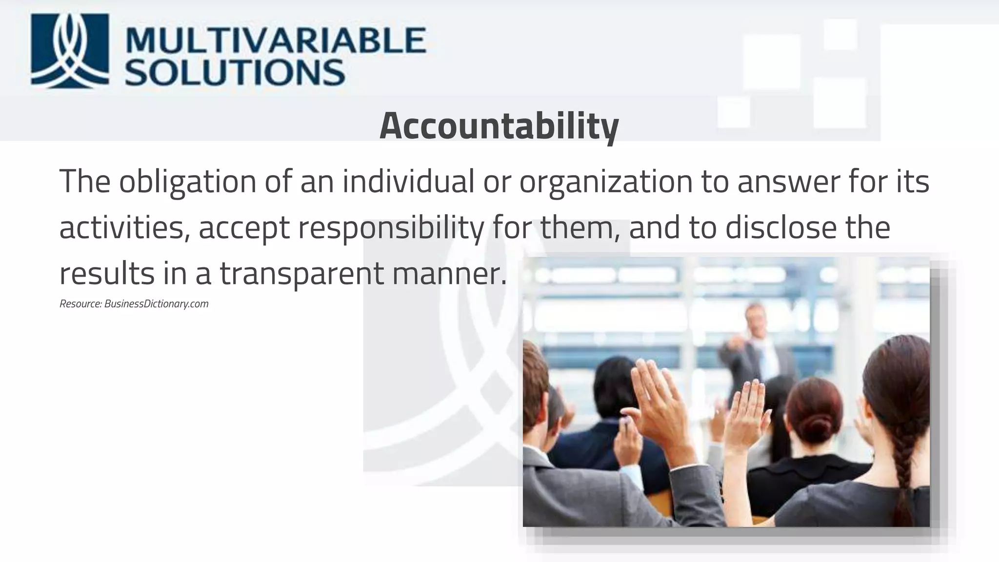 Tools For Team Accountability | PPTX | Resume Writing and Advice | Job ...