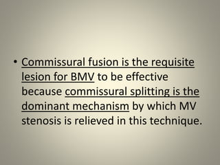 Mitral valve scoring before BMV | PPTX