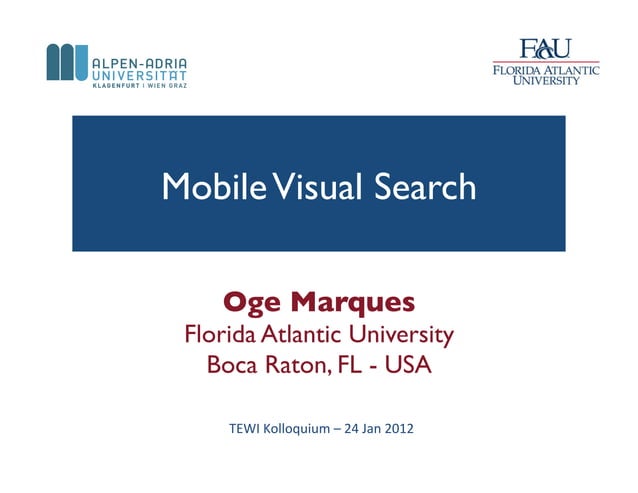 Mobile Visual Search | PDF