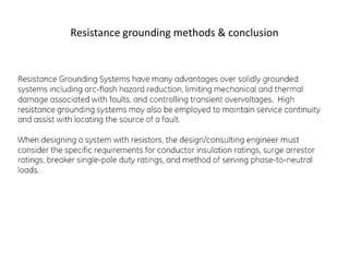 Mv system neutral grounding | PPTX