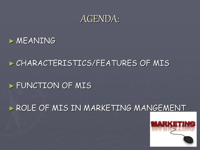 Marketing Information System (MIS) - BAF | PPT