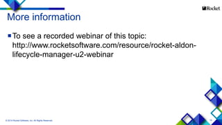 Application Lifecycle Management for Multivalue Customers | PDF