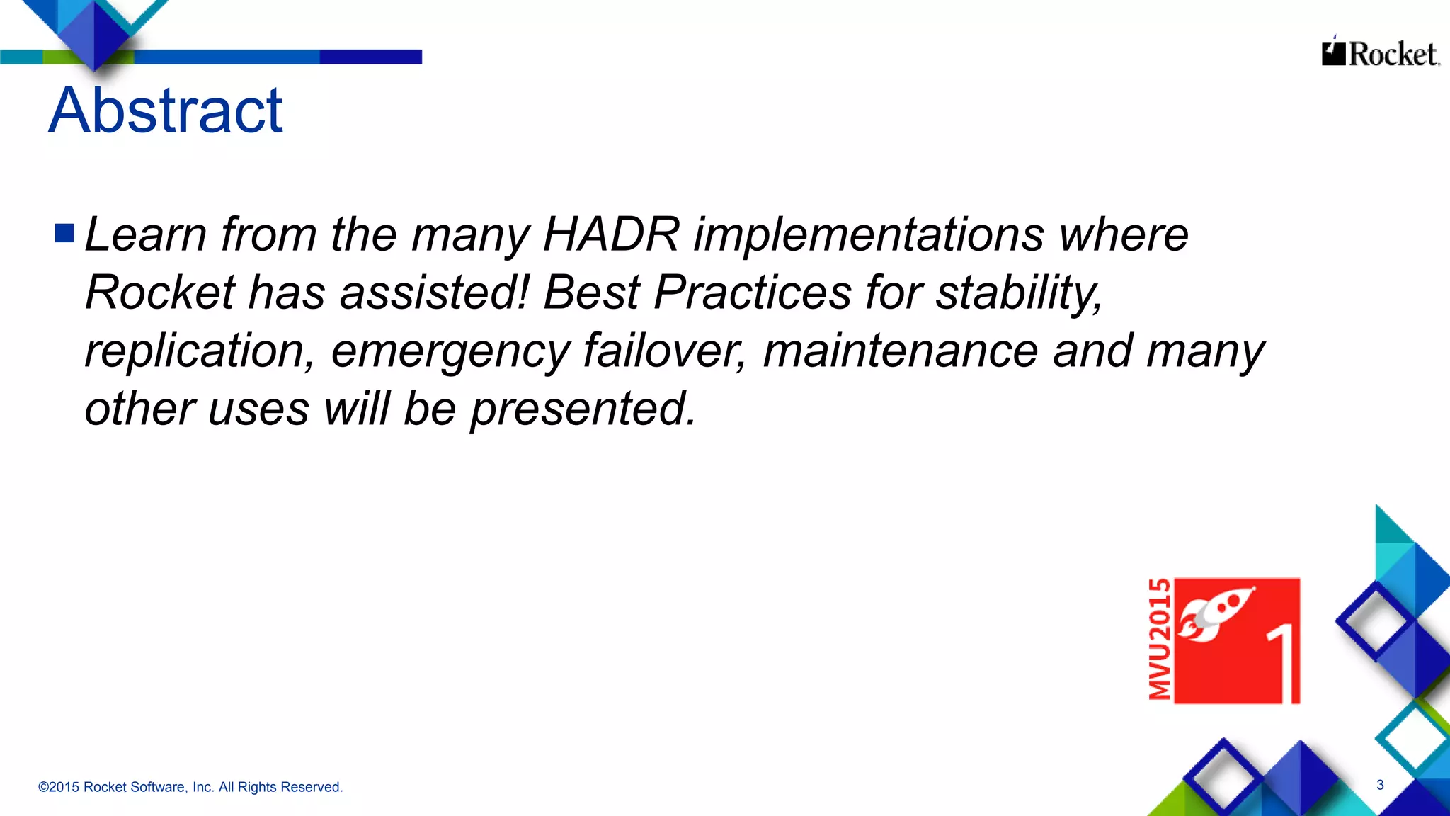 HADR Best Practices (High Availability Disaster Recovery) | PDF