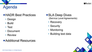 HADR Best Practices (High Availability Disaster Recovery) | PDF