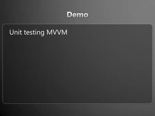 Real-world Model-View-ViewModel for WPF | PPTX | Computing | Technology & Computing