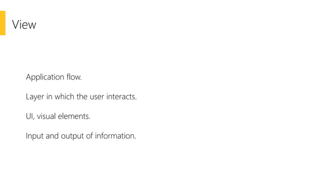 Model View ViewModel | PPT
