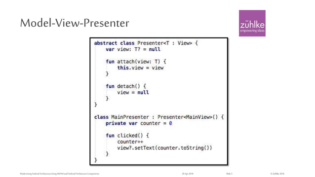Modernising Android Architecture Using Mvvm And Android Architecture Components Pptx