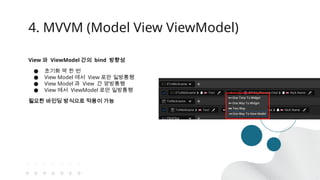 Model View ViewModel이란 무엇이고 UE에서는 어떻게 적용하는가? | PPTX