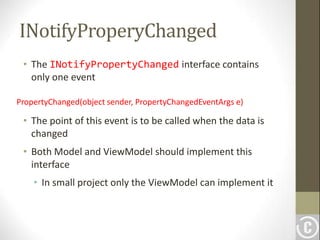 MVVM and Prism | PPTX | Programming Languages | Computing