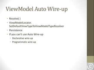 MVVM and Prism | PPTX | Programming Languages | Computing