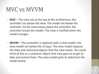 MVVM and Prism | PPTX | Programming Languages | Computing