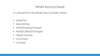 MVVM frameworks - MvvmCross | PPT
