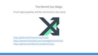 MVVM frameworks - MvvmCross | PPT