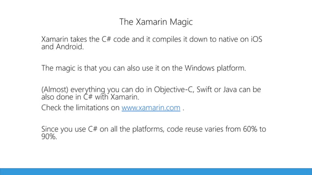 Mvvm Frameworks Mvvmcross Ppt