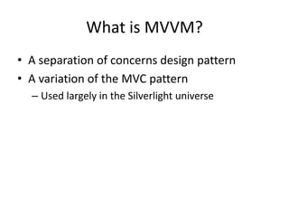 MVVM for n00bs | PPTX