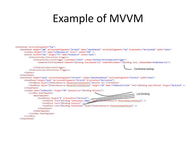 MVVM for n00bs | PPTX