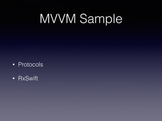 MVVM on iOS | PPT