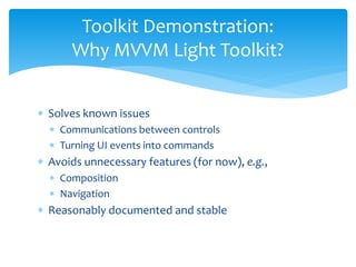 MVVM Light Toolkit Works Great, Less Complicated | PDF