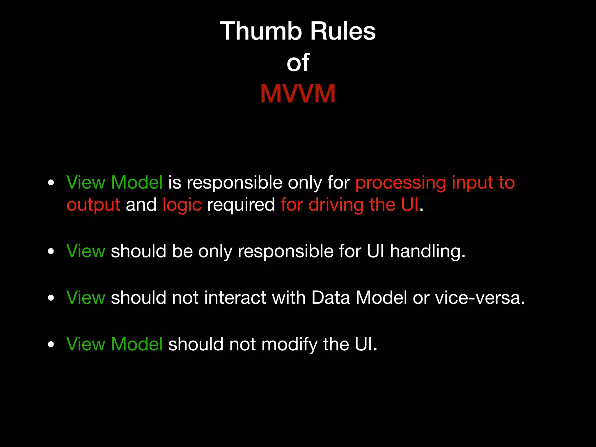 MVVM in iOS presentation | PPT