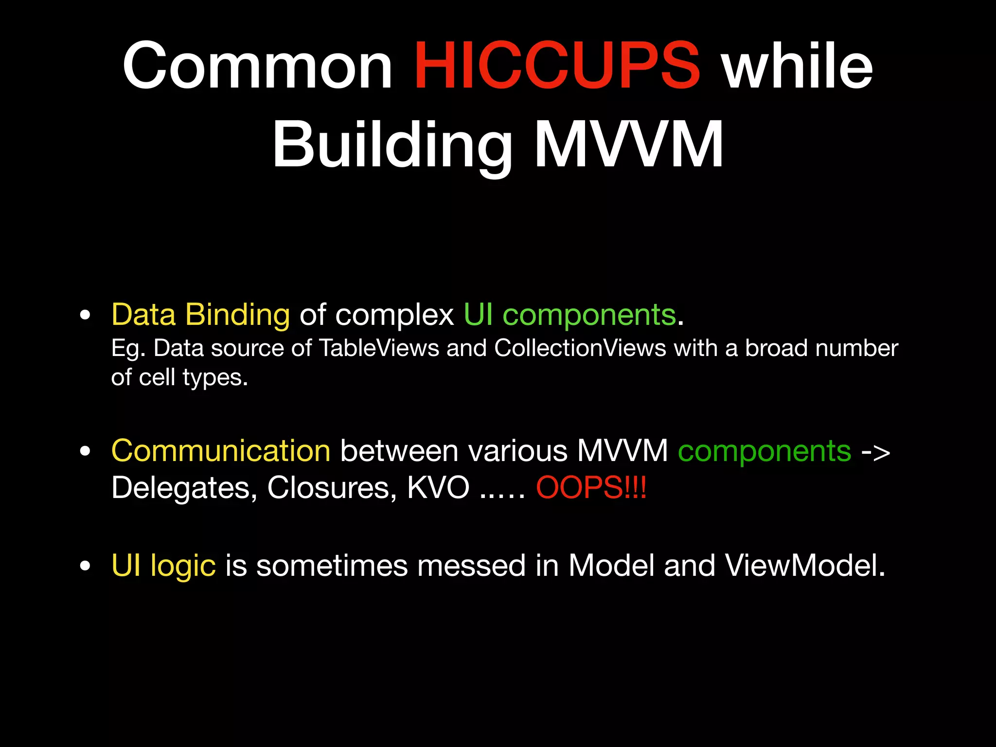 MVVM in iOS presentation | PPT