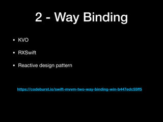 MVVM in iOS presentation | PPT