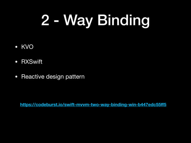 MVVM in iOS presentation | PPT | Free Download