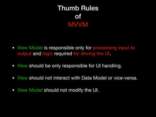 MVVM in iOS presentation | PPT