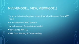 Mvvm basics | PPT