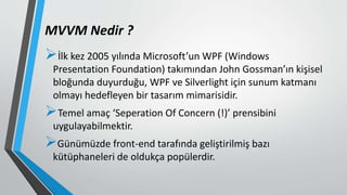 MVVM (Model View ViewModel) | PPTX