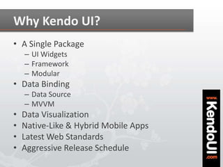 MVVM & Validation with Kendo UI | PPTX