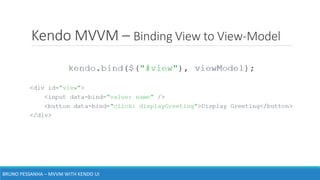 MVVM with Kendo UI | PPT