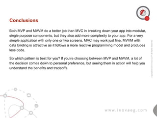 MVVM presentation | PPT