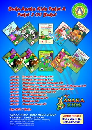 Penerbit asaka prima katalog buku paud tk web (10 buku per paket ) | PDF