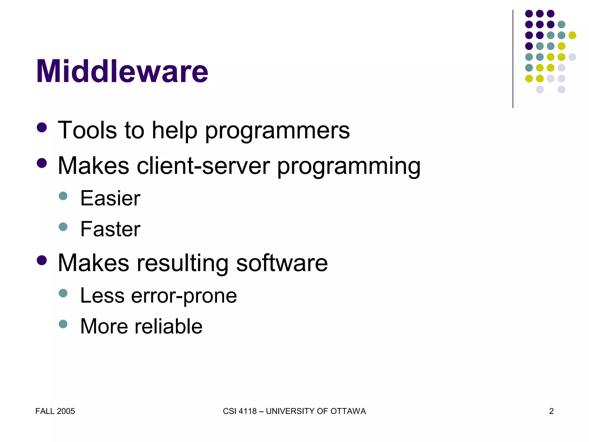 Middleware fourth unit | PPT