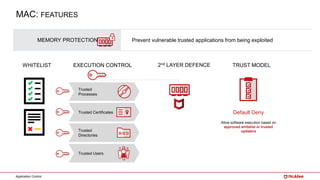 McAfee - McAfee Application Control (MAC) - Whitelisting | PPTX