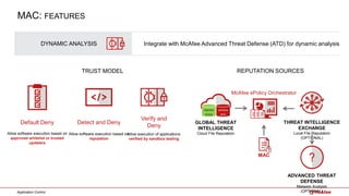 McAfee - McAfee Application Control (MAC) - Whitelisting | PPTX