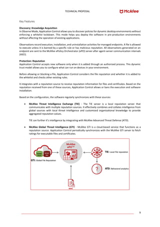 McAfee - McAfee Application Control (MAC) - Whitelisting - Proposal | PDF