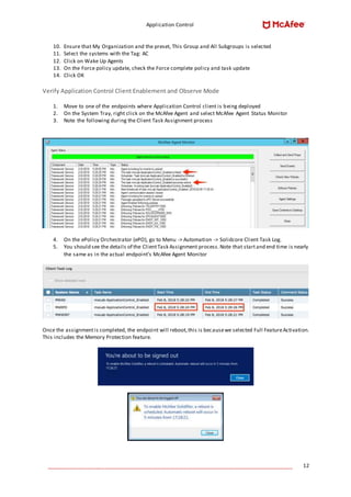 McAfee - McAfee Application Control (MAC) - Whitelisting - Techbook | DOCX