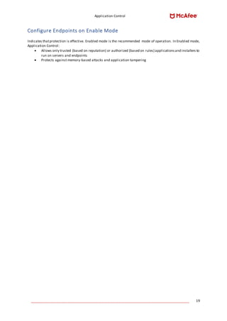 McAfee - McAfee Application Control (MAC) - Whitelisting - Techbook | DOCX