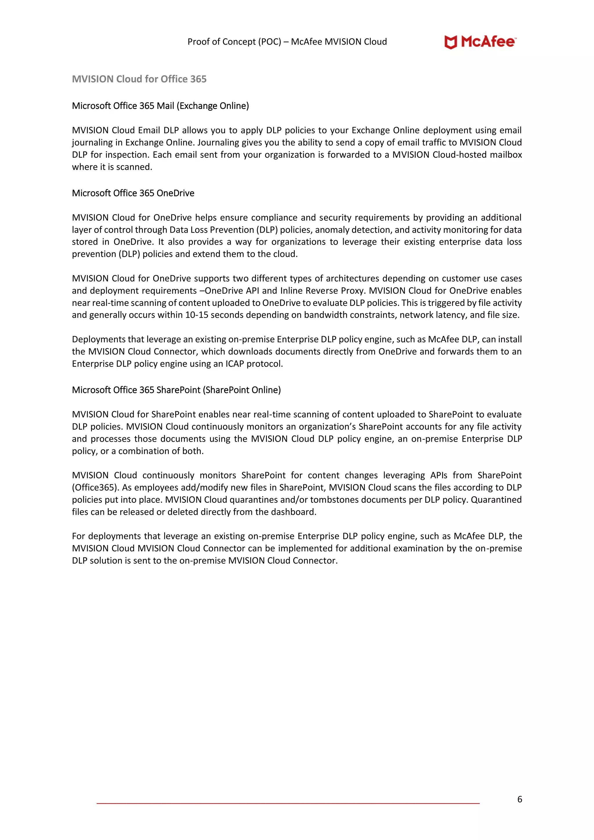 McAfee - MVISION Cloud (MVC) - Cloud Access Security Broker (CASB ...